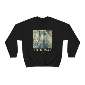 Hokusai Sweatshirt, Art Sweatshirt, Japanese Art Collage, Aesthetic Art ...