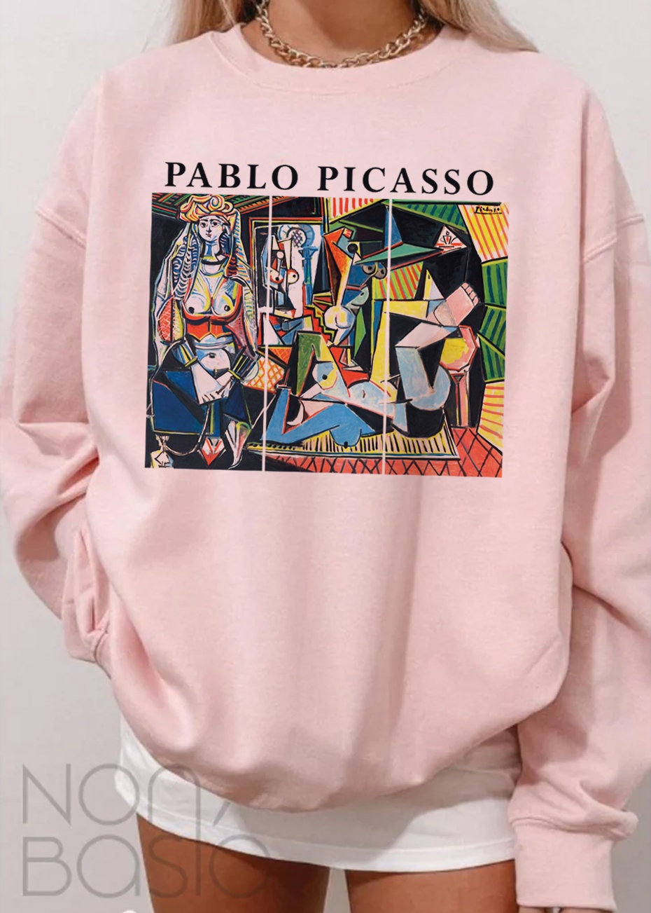 Picasso Art Sweatshirt: Cubism Painting, Printed Clothes - Etsy