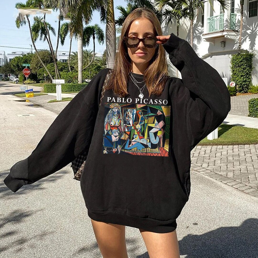 Picasso Art Sweatshirt: Cubism Painting, Printed Clothes - Etsy