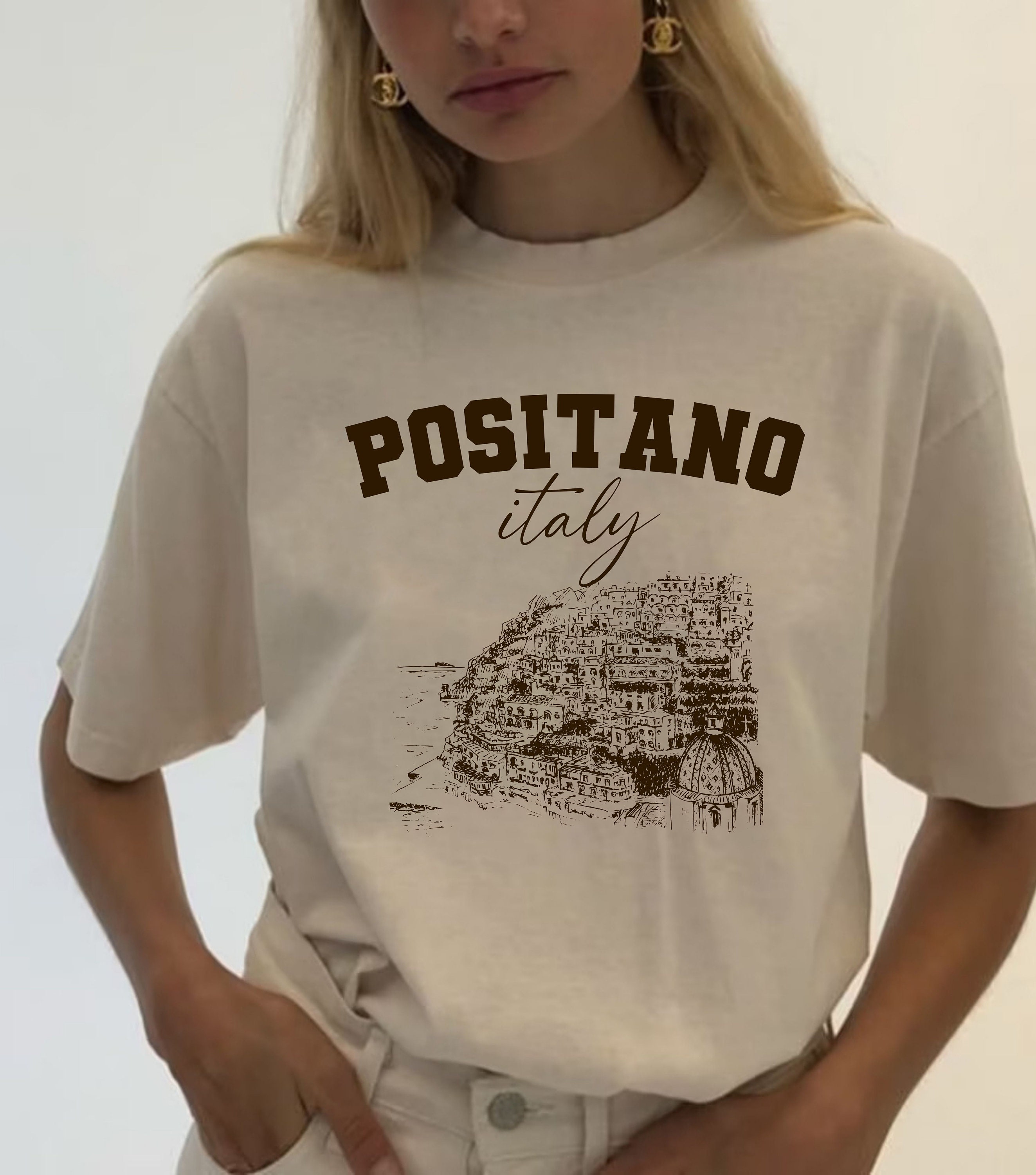 Positano Italy T-shirtamalfi Coast Tee italy Vacation Shirt - Etsy