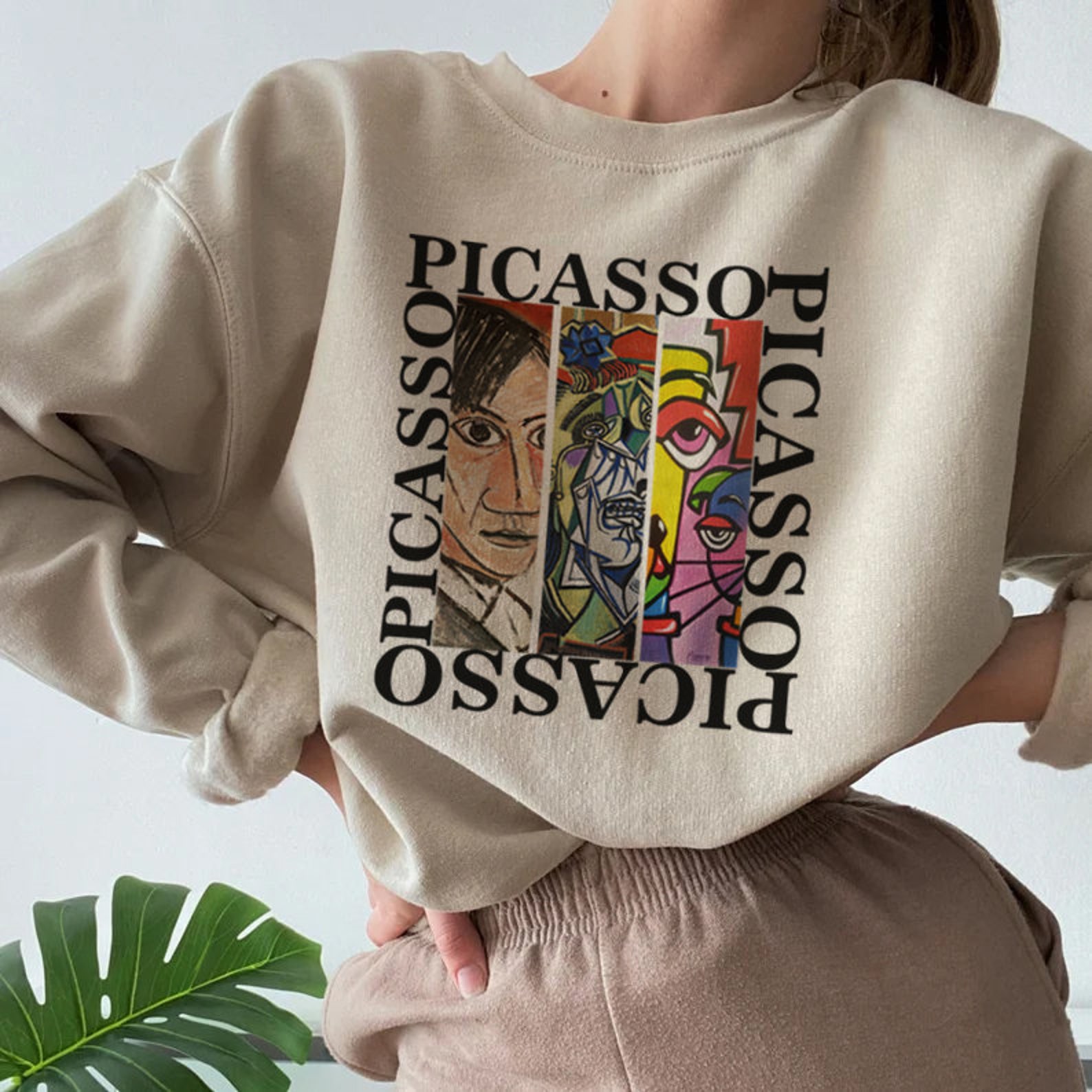 Picasso Collage Drawing Sweatshirt Pablo Picasso Painting - Etsy