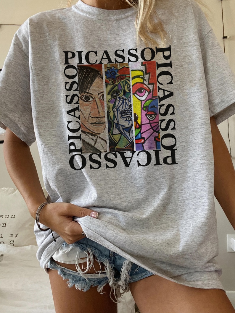 Picasso Collage Drawing T-shirt Pablo Picasso Painting Shirt - Etsy
