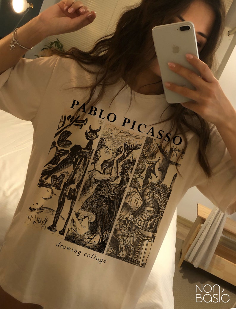 Pablo Picasso T-shirt: Art Collage Clothing-comfort Colors Picasso Tee ...