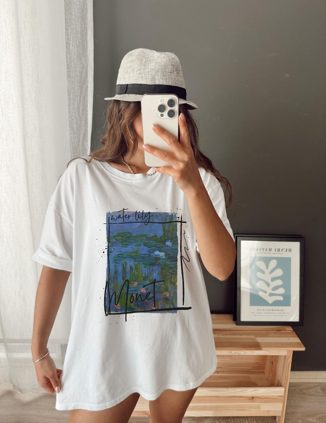 Monet Water Liliy Shirt,claude Monet Tshirt,art Shirt,art Crewneck ...