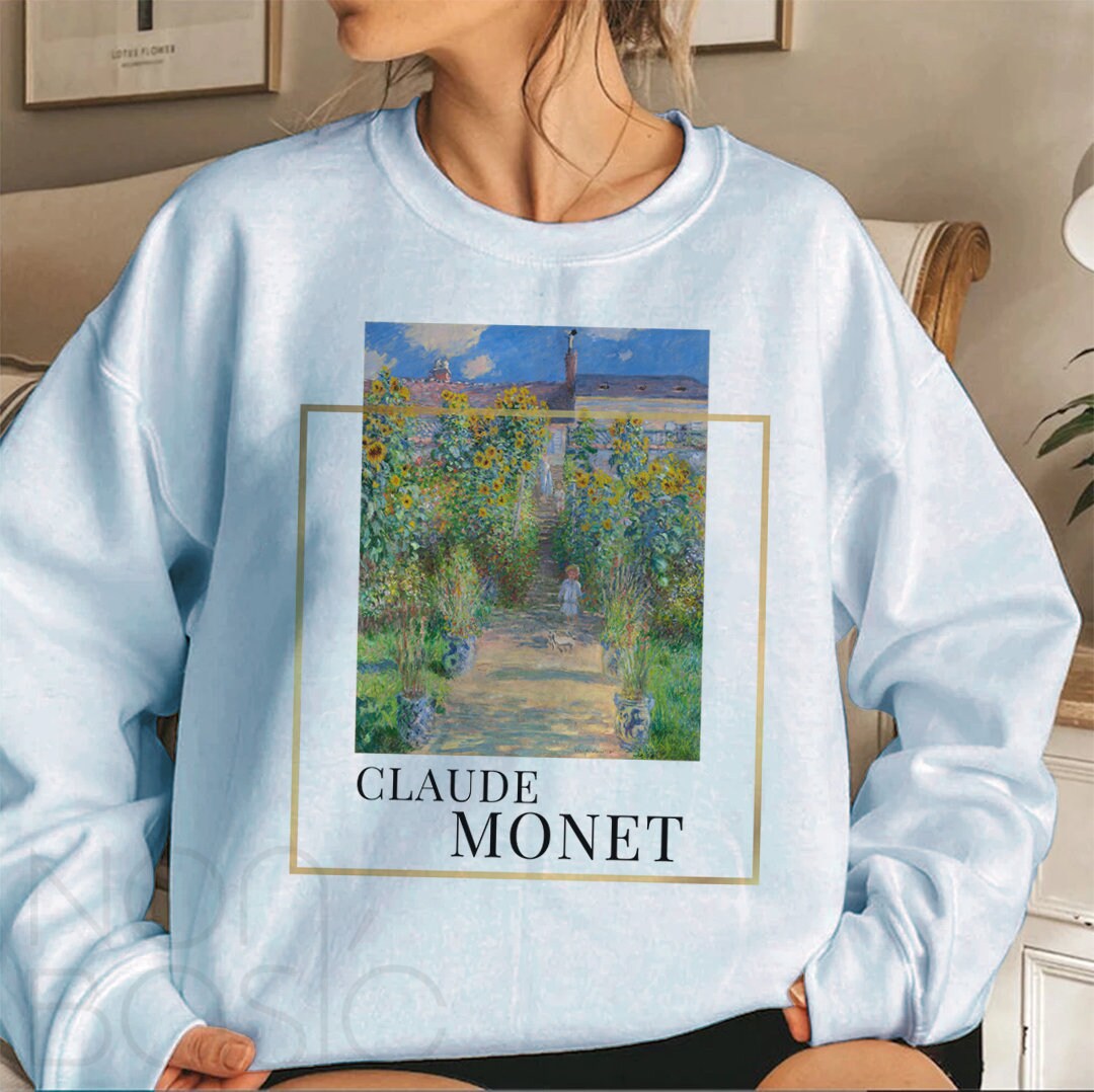 Claude Monet Unisex Sweatshirt Sweatshirt, Monet Painting , Modern Art ...
