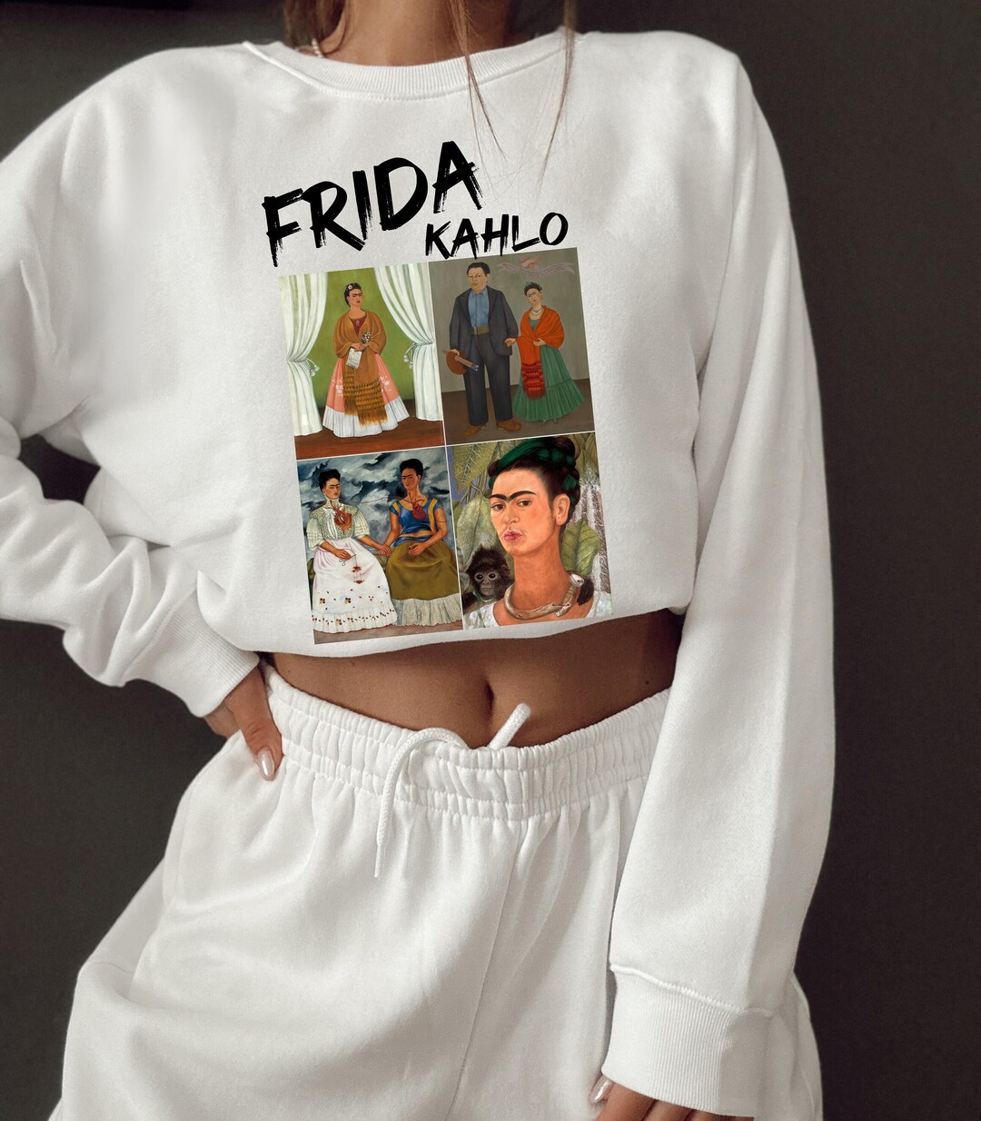Frida Kahlo Collage Sweatshirt ,activist Sweatshirt,storm Frida Kahlo ...