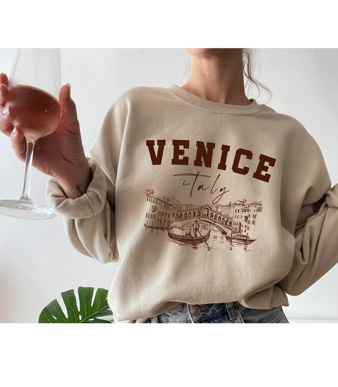 Venice Italy Sweatshirt: Vintage Travel Crewneck - Etsy