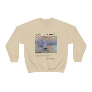Monet the Story of Impression Sunrise Sweatshirt,claode Monet ...