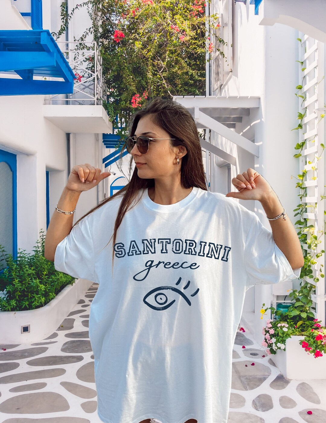Santorini Greece T-shirt: Unisex Travel Souvenir Tee - Etsy