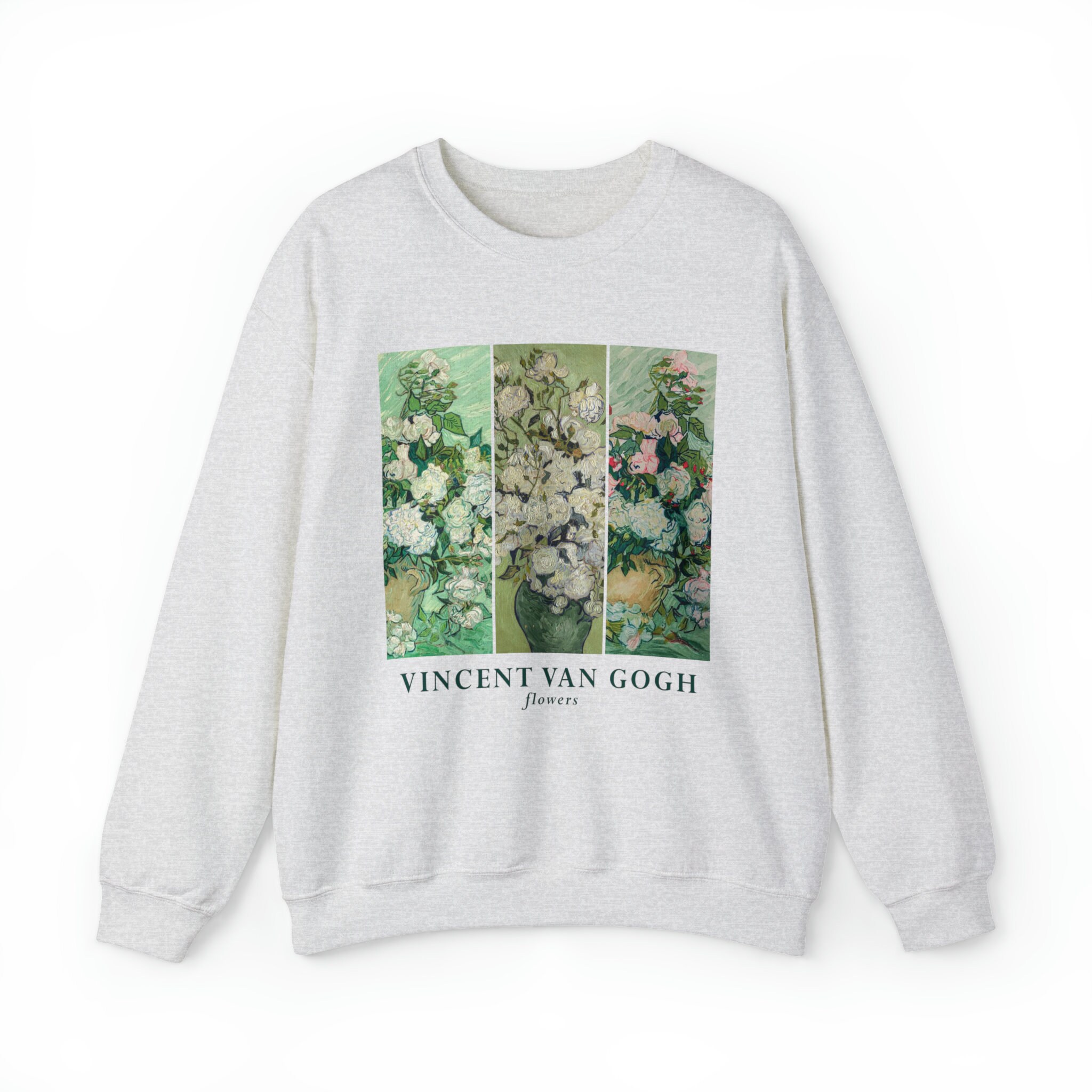 Vincent Van Gogh Flowers Collage Sweatshirt: Fine Art Clothing - Etsy