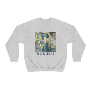 Hokusai Sweatshirt, Art Sweatshirt, Japanese Art Collage, Aesthetic Art ...