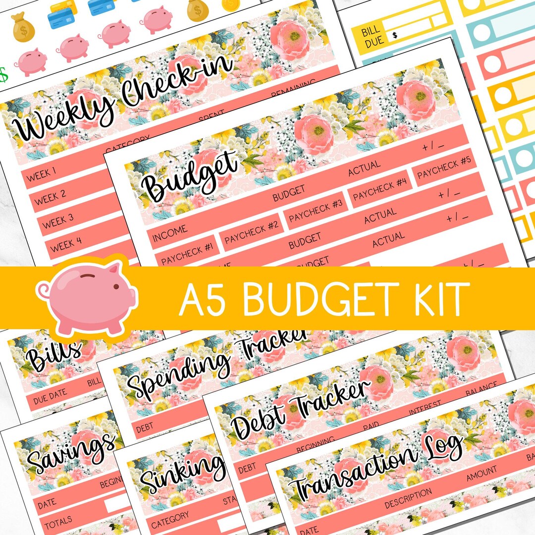 KIT 204 | Lace Bouquet - A5 Budget Kit | Digital Download | 2026 - Etsy