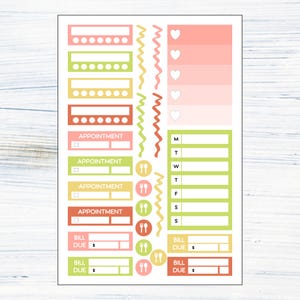 HP BIG Weekly - Apples Printable Weekly Sticker Kit for Happy Planner ...