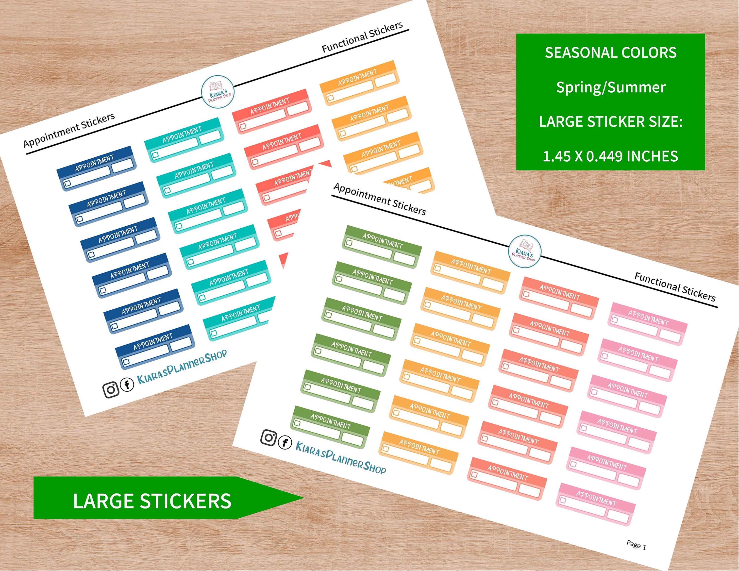 Appointment Box Functional Printable Stickers for Planners and - Etsy