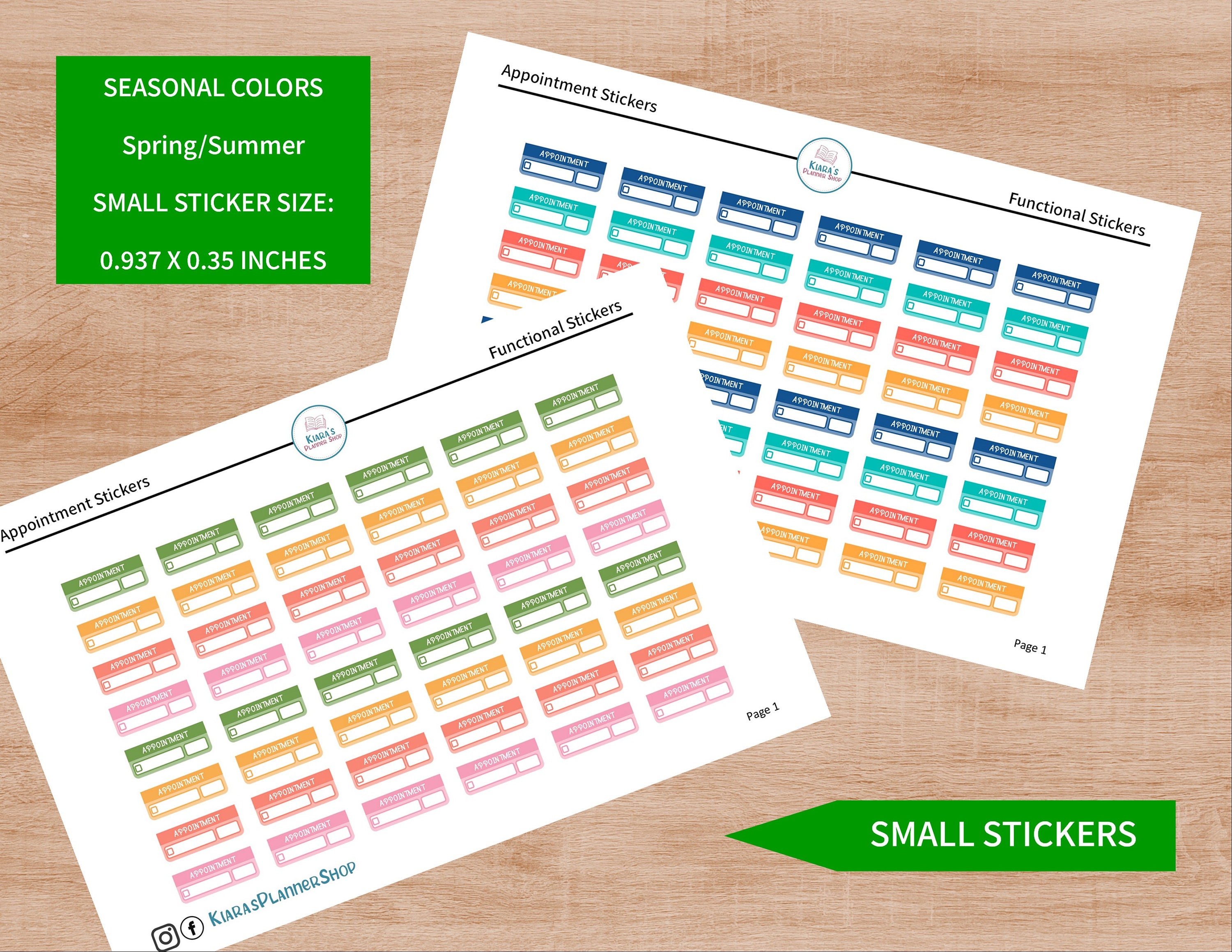 Appointment Box Functional Printable Stickers for Planners and - Etsy