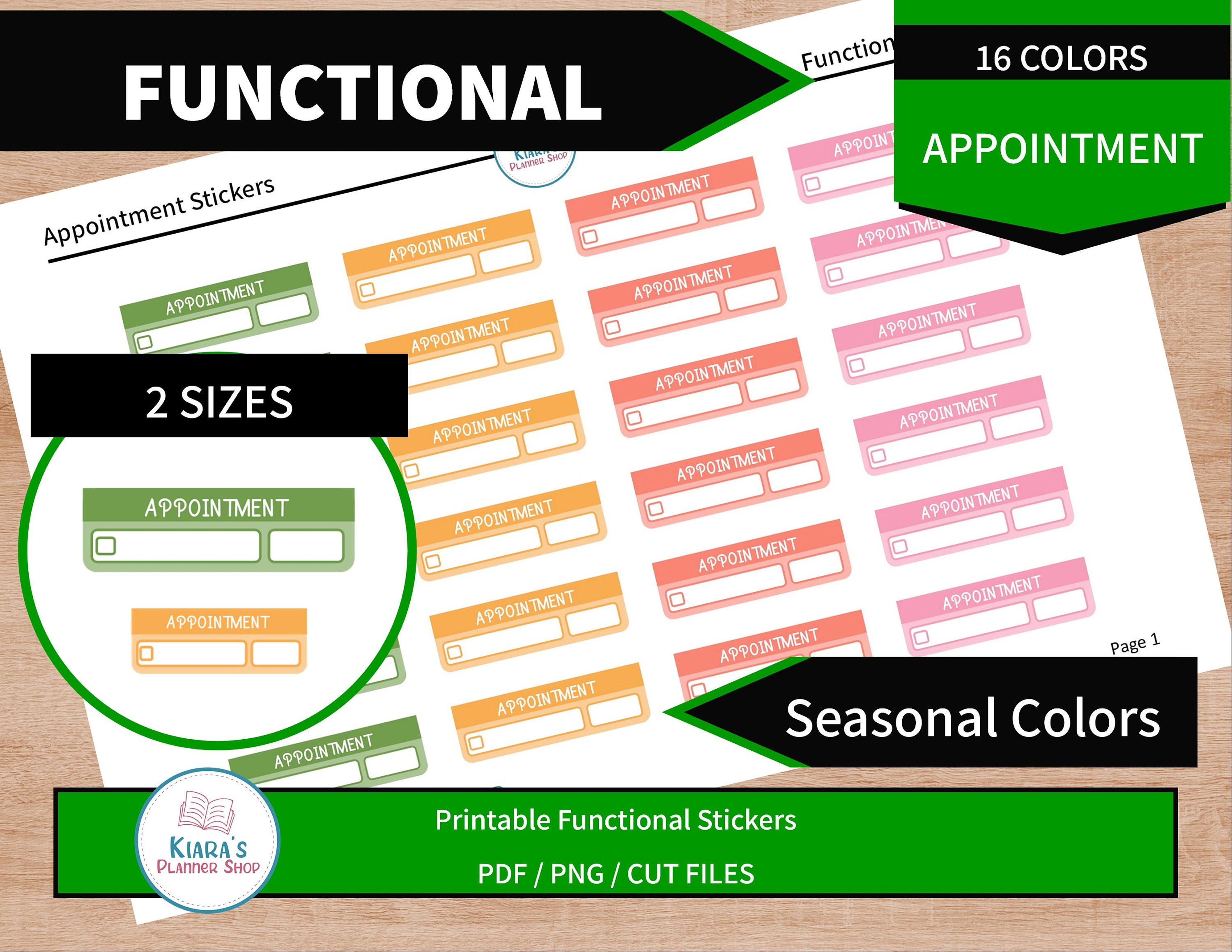 Appointment Box Functional Printable Stickers for Planners and - Etsy