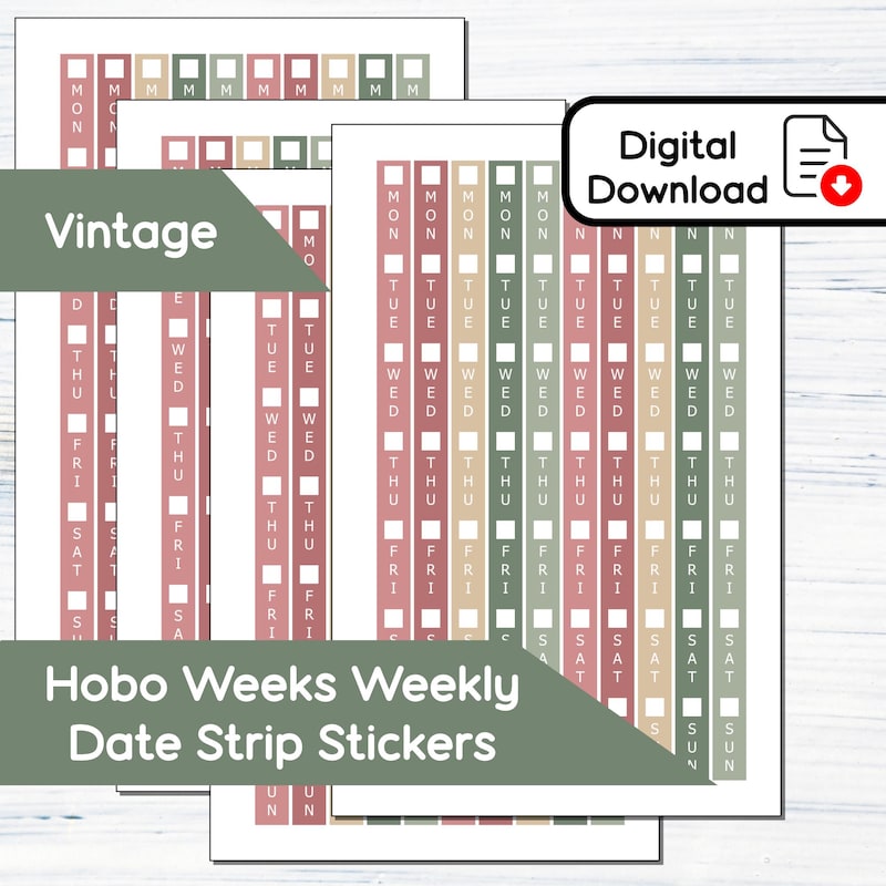 Hobonichi Stickers Vintage - Etsy