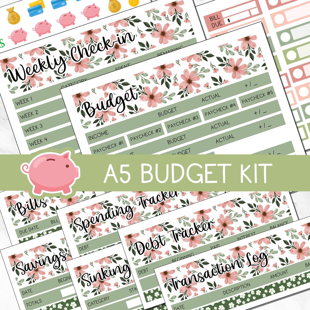 KIT 207 | Gentle Spring - A5 Budget Kit | Digital Download | 2026 - Etsy