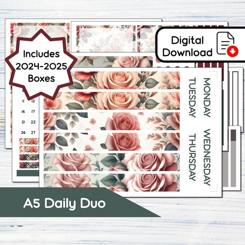 Printable Daily Duo Card - Etsy UK