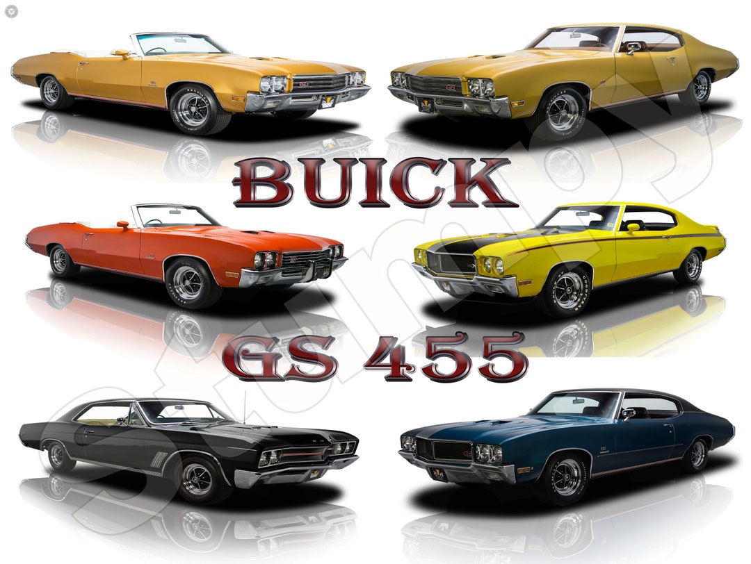 Buick GS 455 Sign 9x12 or 12x16 - Etsy