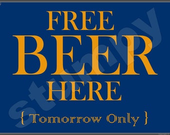 Free Beer | Etsy