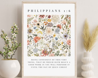 Psalms 30:5 KJV Bible Verse Wall Art, Floral Christian Decor, Living ...