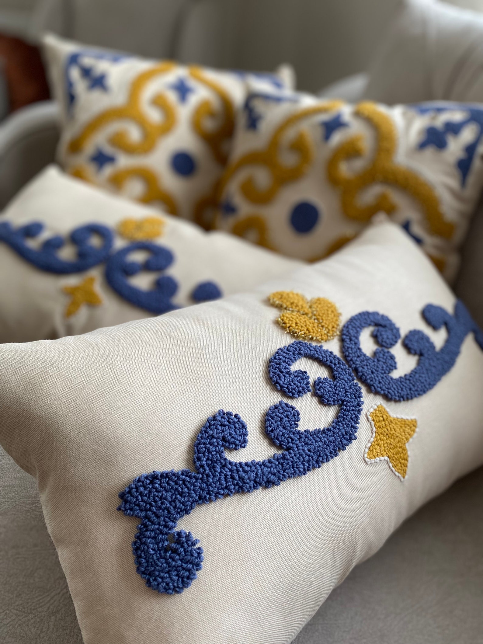 Ottoman Rectangle Pillow Textured Pillow Pillow Case Pillowcase Tassel ...