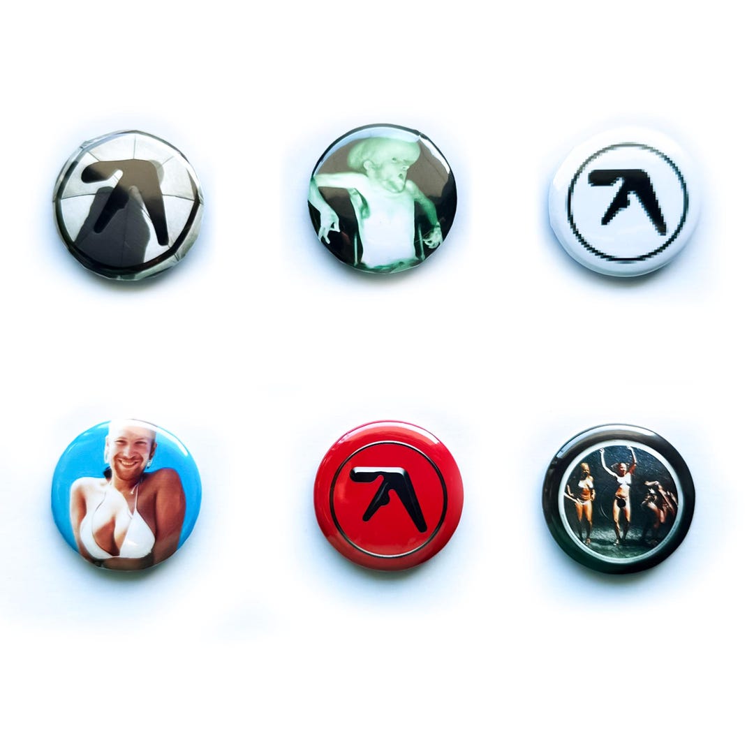 Aphex Twin Button Set of 6 - Etsy