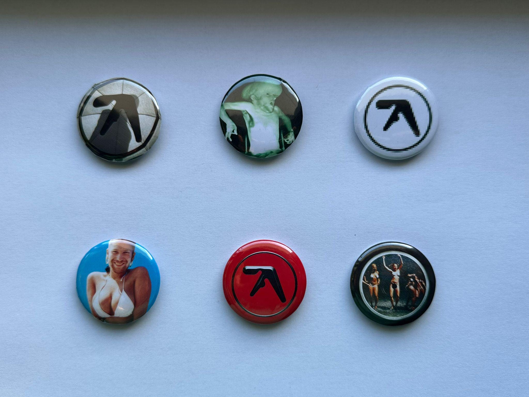 Aphex Twin Button Set of 6 - Etsy