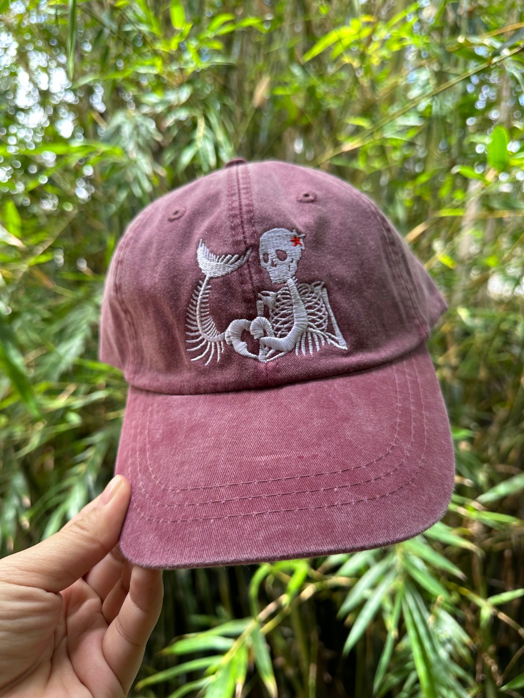 Skeleton Hat Mermaid Baseball Cap Skeleton Mermaid Hat Mermaid Starfish ...