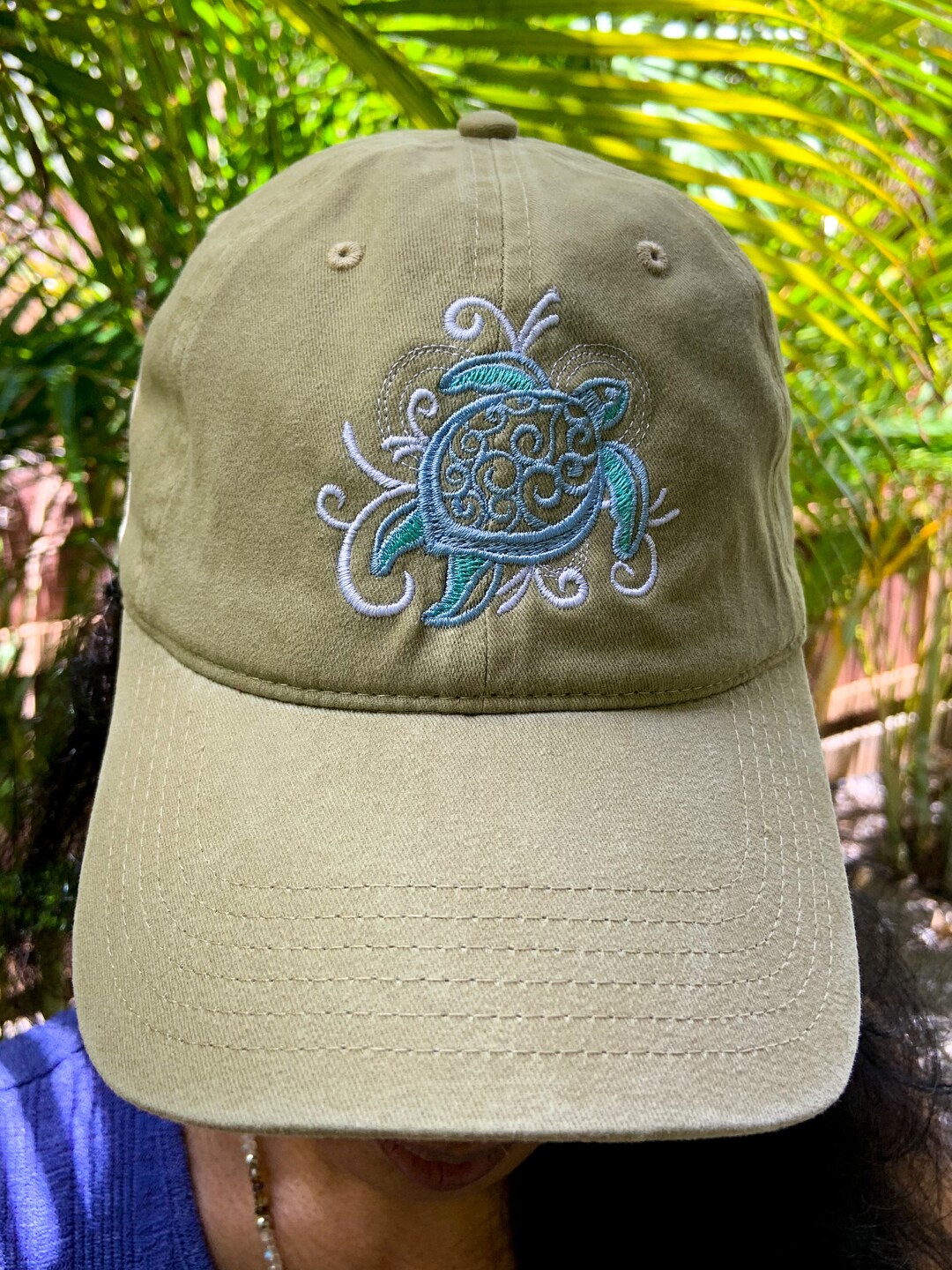 Turtle Hat for Hawaii Honu Baseball Hat for Turtle Lover Embroidered ...