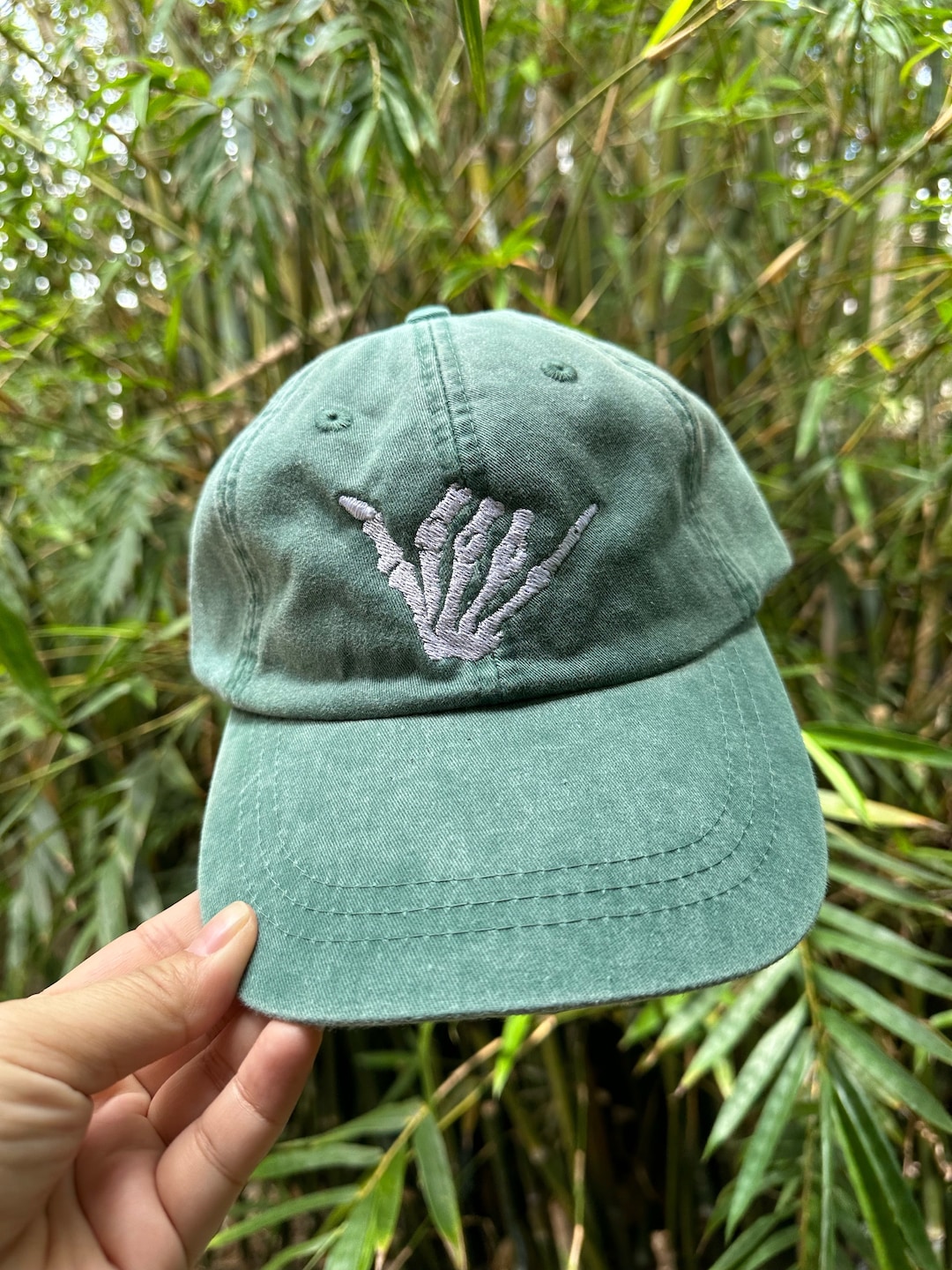 Hang Loose Hat Shaka Baseball Cap Skeleton Hat Shaka Skeleton Hat ...