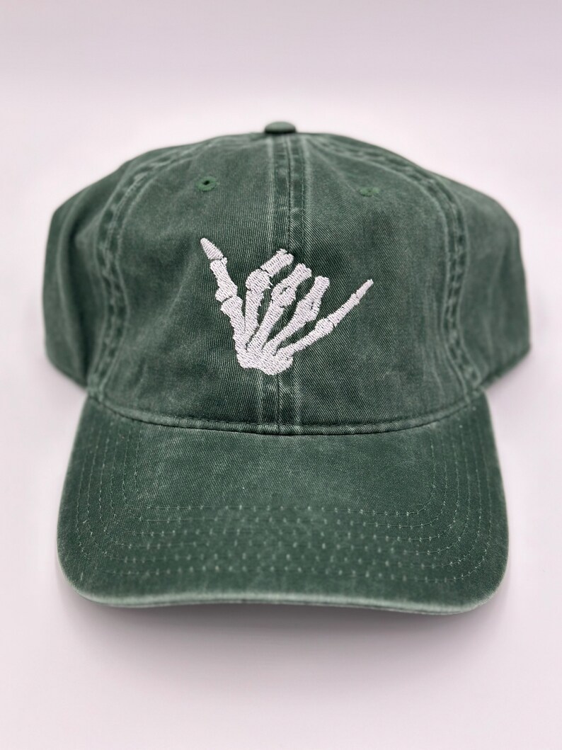 Hang Loose Hat Shaka Baseball Cap Skeleton Hat Shaka Skeleton Hat ...