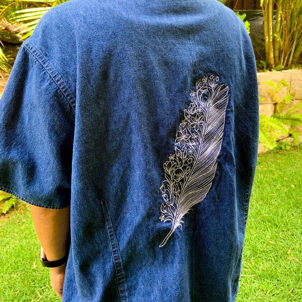 Feather Shirt - Etsy