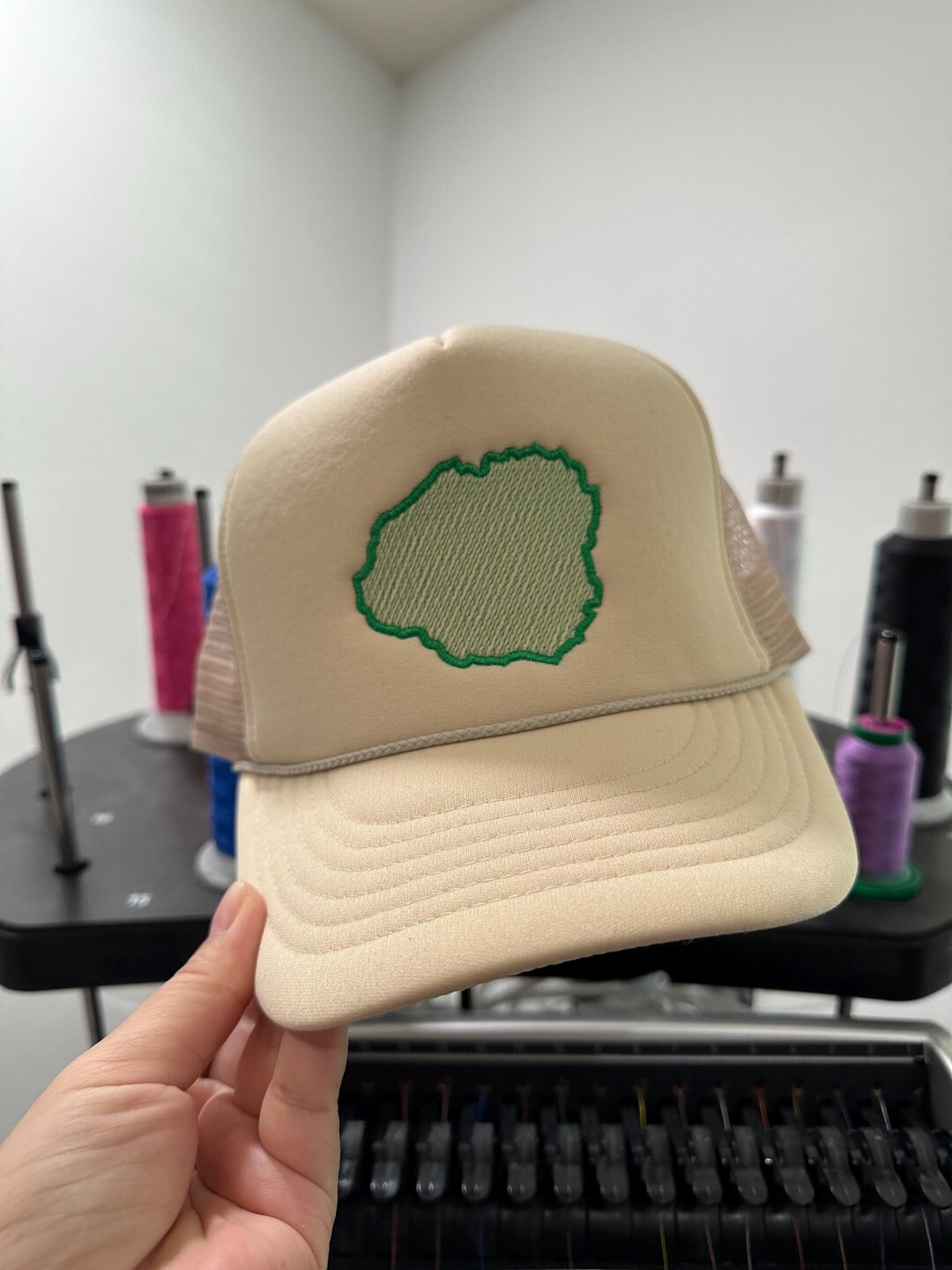 Kauai Beach Hat Island Design Trucker Cap Mesh Back Adjustable Band ...