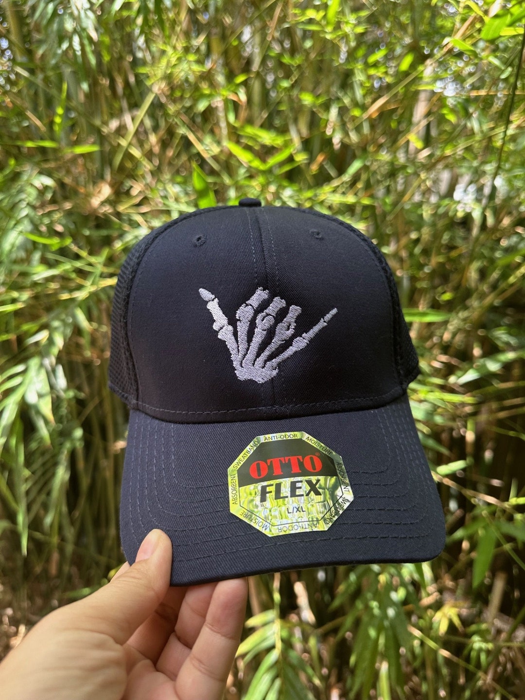 Shaka Mesh Cap Hang Loose Hat Shaka Skeleton Hat Gift for Men Father's ...