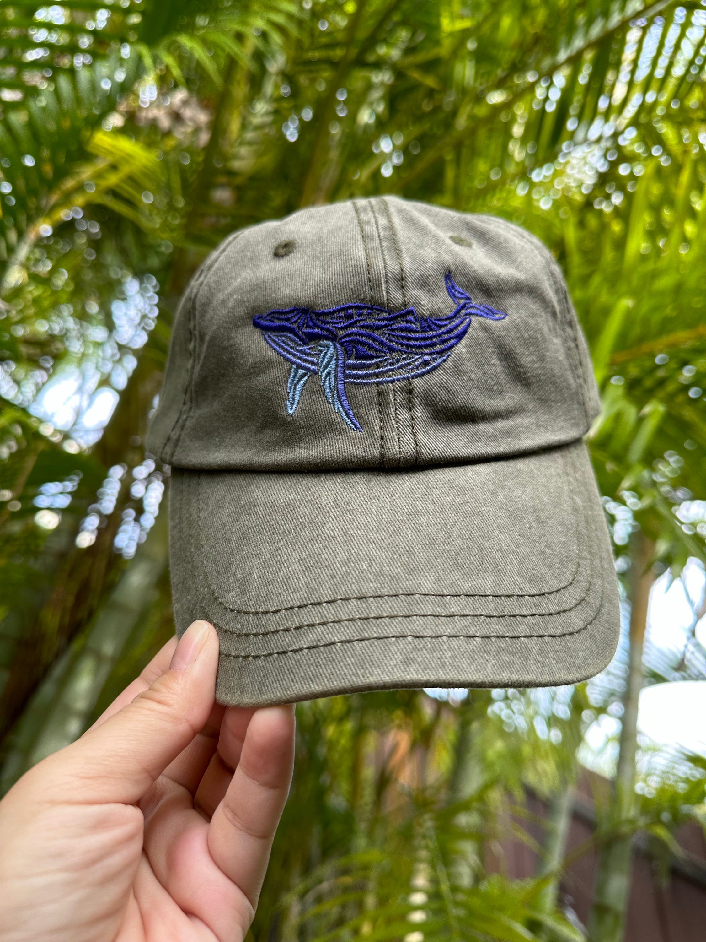 Whale Hat Embroidered Humpback Whale Hat Hawaii Kohola Hat Whale Cap ...