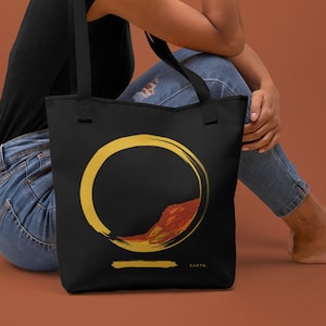 Organic Canvas Tote Bag. Earth. - Etsy