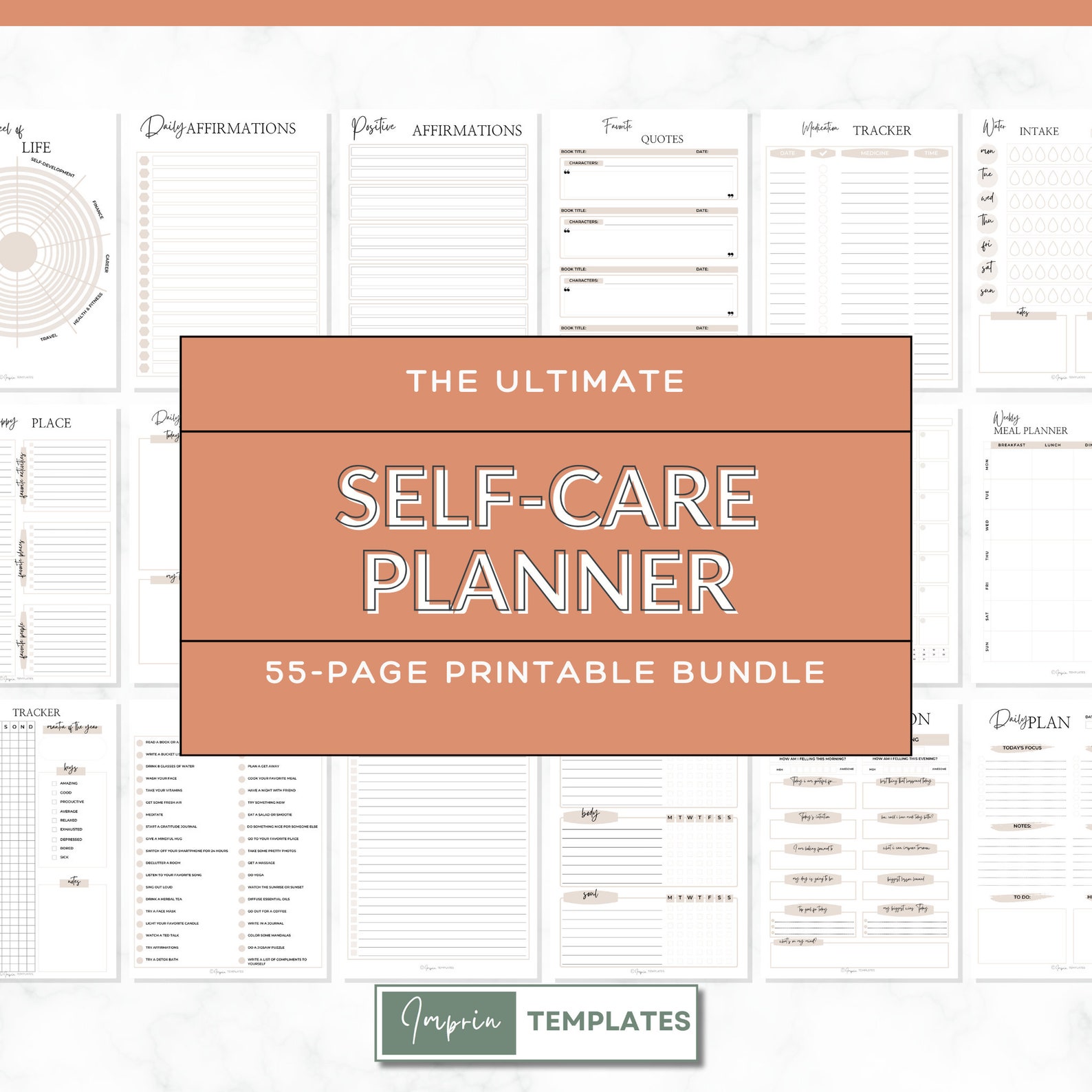 Essential Self-care Planner Find Joy and Balance Daily - Etsy