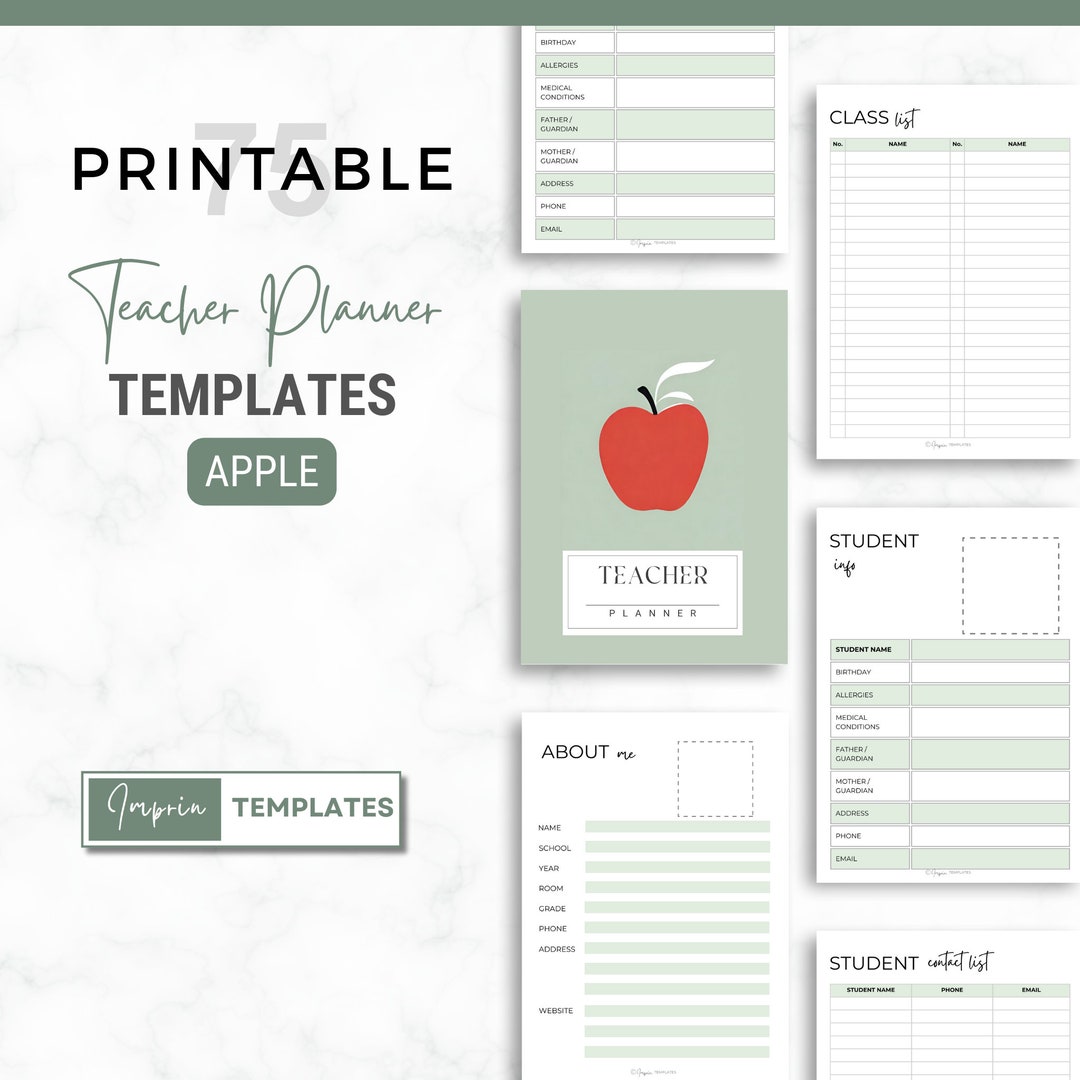 Ultimate Teacher Planner 2023-2024 Printable A4, A5, Letter, Happy ...