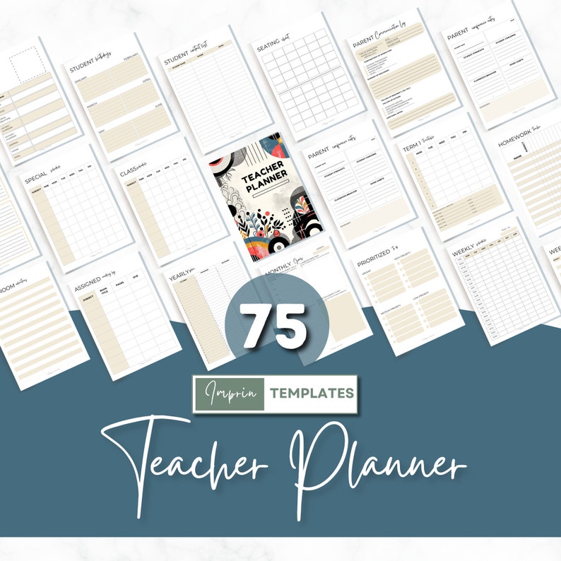 2024 Ultimate Teacher Planner - Printable - A4, A5, Letter, Happy ...