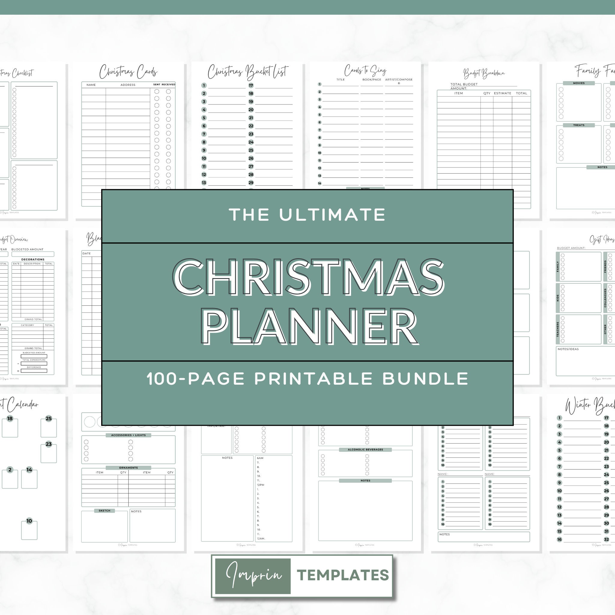 Festive Magic 2023 Christmas Planner: Joyful Organization in - Etsy