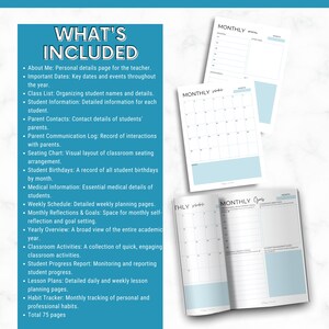 2024 Teacher Planner: Stylish - Printable in A4, A5, Letter, Happy ...