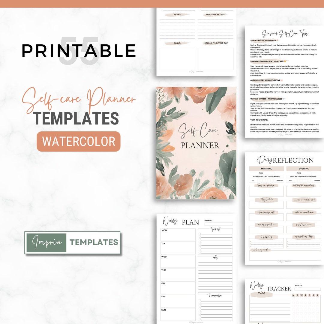 Essential Self-care Planner Find Joy and Balance Daily - Etsy