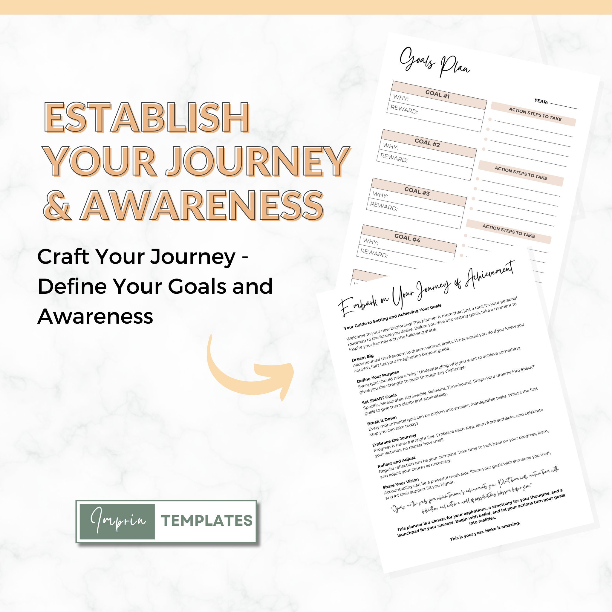 Ultimate Goal Mastery Planner All-in-one 24-page Success Organizer Goal ...