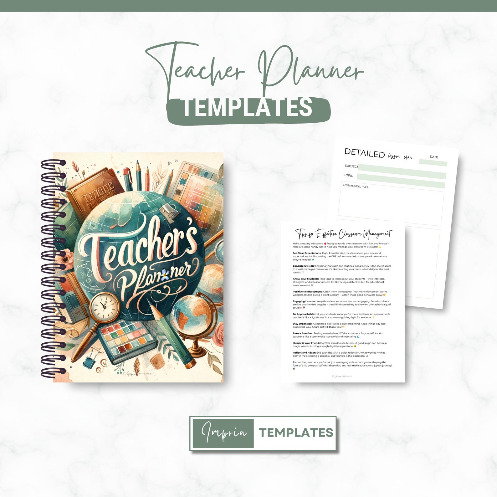 Ultimate Teacher's Planner 2023-2024 - Printable - A4, A5, Letter ...