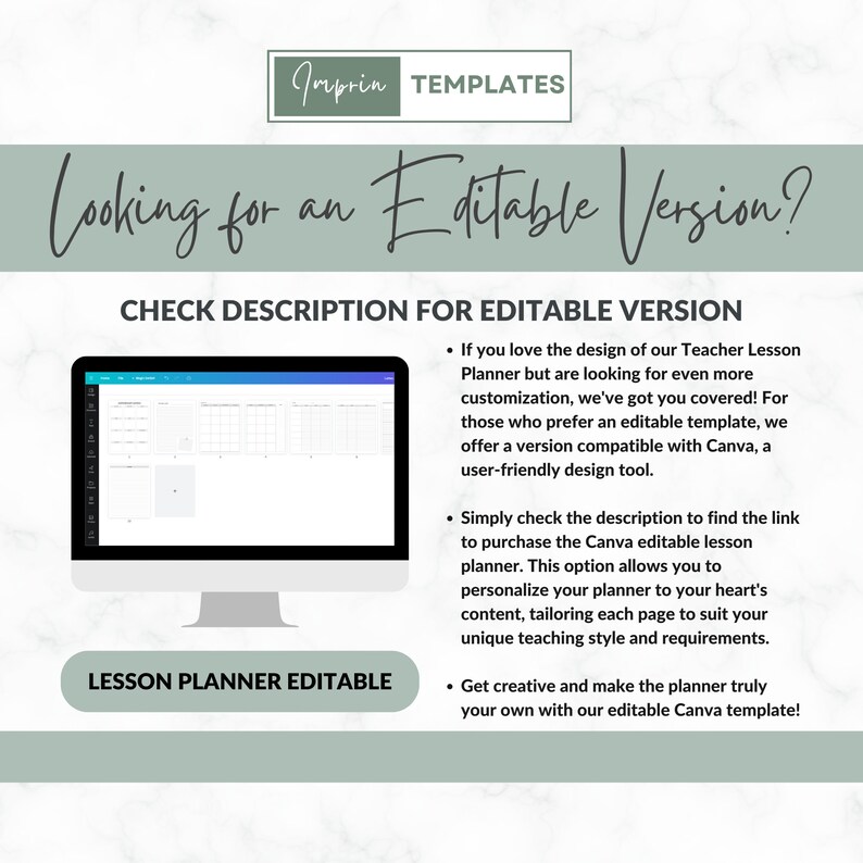 Teacher Lesson Planner Weekly, Monthly Lesson Plans Teacher Organizer ...