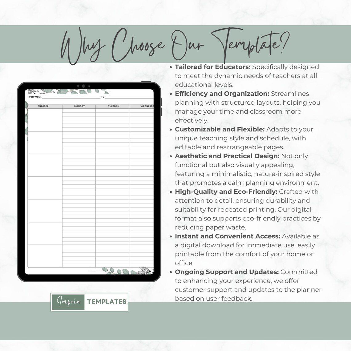 Teacher Lesson Planner Weekly, Monthly Lesson Plans Teacher Organizer ...