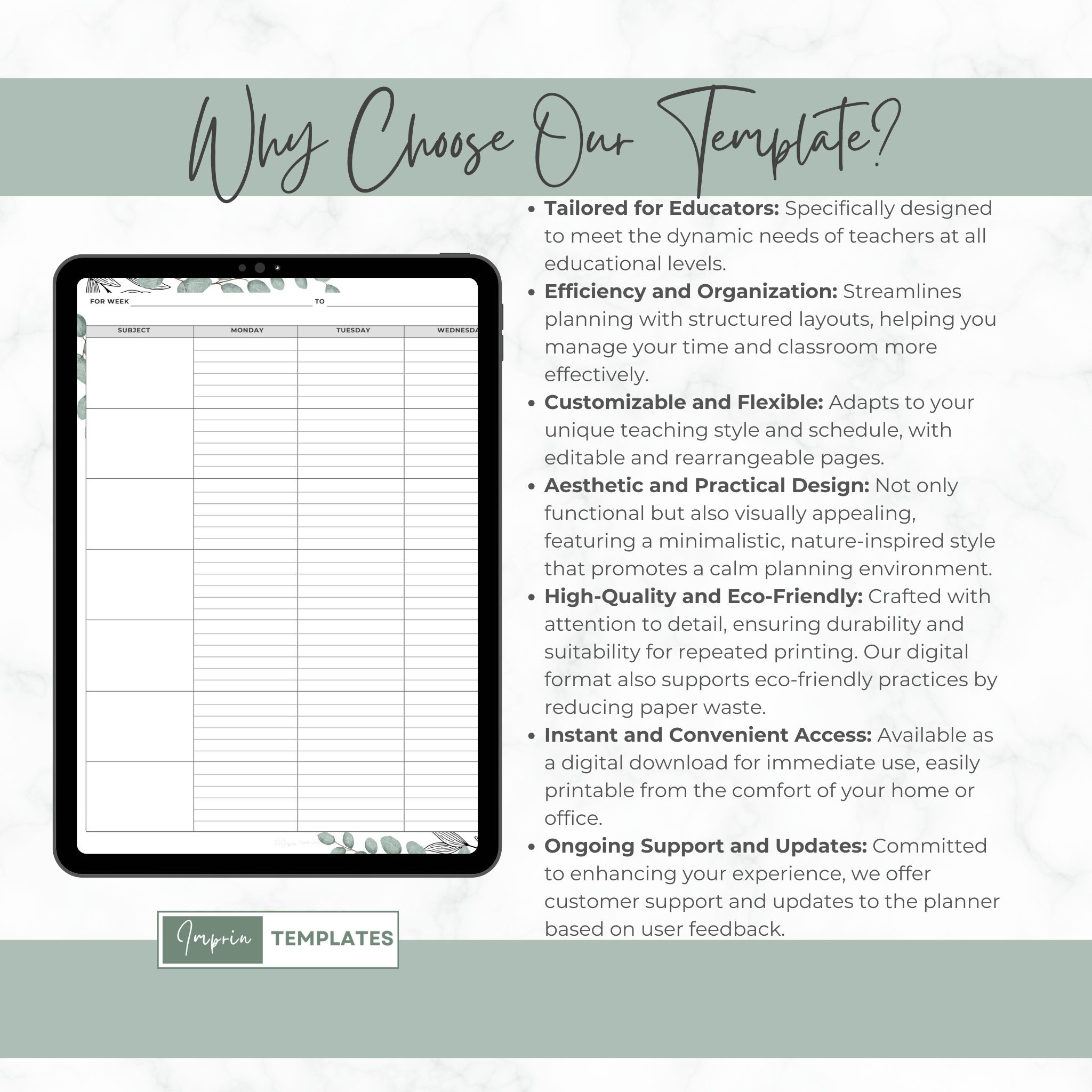 Teacher Lesson Planner Weekly, Monthly Lesson Plans Teacher Organizer ...