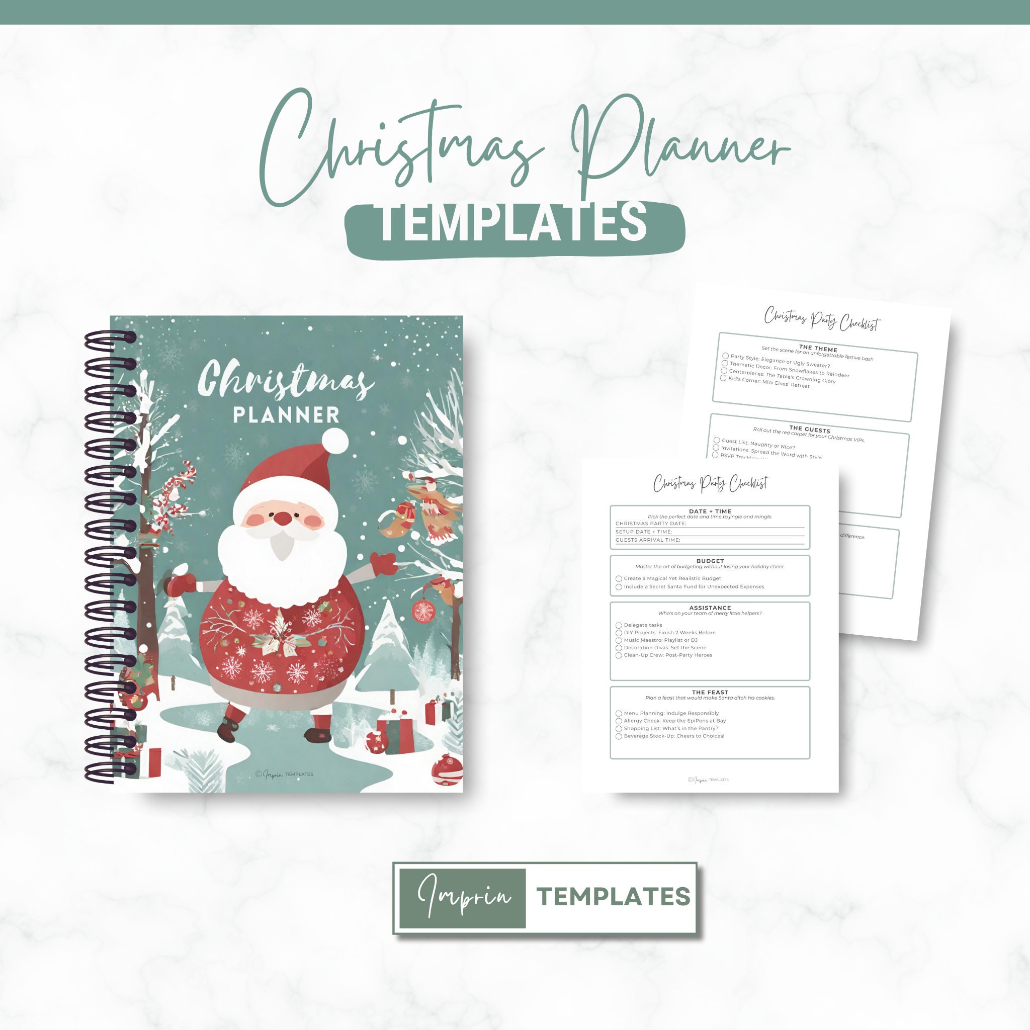 Festive Magic 2023 Christmas Planner: Joyful Organization in - Etsy